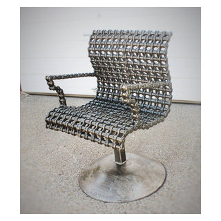 Modern Scrap Metal Chain Chair - Contemporary - Living Room - New York ...