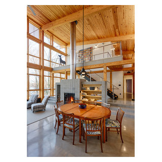 Modern Timber Frame - Moderne - Salon - Baltimore - par Hugh Lofting ...