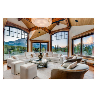 Mountain Luxury in Canmore - Contemporain - Salon - Calgary - par Style ...