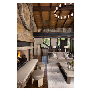 Mountain Star Custom Home - Transitional - Living Room - Denver - by ...