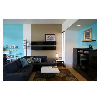 Multi-use living room - Contemporary - Living Room - San Diego | Houzz