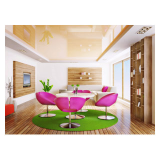 Multilevel Ceiling - Modern - Living Room - Miami - by ECO CEILING INC ...