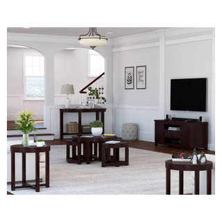 Murrieta Rustic Solid Wood 9 Piece Living Room Set - Rustico ...