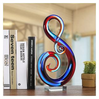 Music Note Glass Figurines - Craftsman - Living Room - Austin - by ...