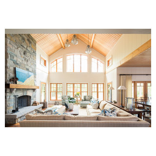 Muskoka Cottage - Beach Style - Living Room - Toronto - by User | Houzz