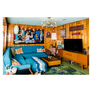 My Houzz: Bold Vintage Color in a 1962 Austin Ranch House - Eclectic ...