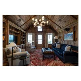 Custom Living Room in Nantucket - Rustic - Living Room - Boston - by J ...