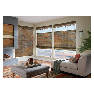 NATURAL ROMAN SHADES - ROMAN BLINDS - Graber Blinds - Contemporary ...