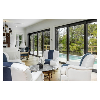 Nature Pointe, Gordon River Lane, Naples FL - Beach Style - Living Room ...