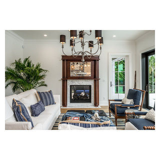 Nature Pointe, Gordon River Lane, Naples FL - Beach Style - Living Room ...