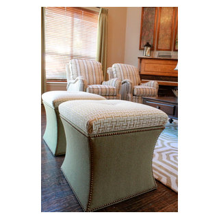 Neutral Patterned Escape - Traditional - Living Room - Dallas - by ...