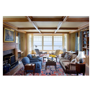 New England Ocean View - Traditional - Living Room - Boston - by ...