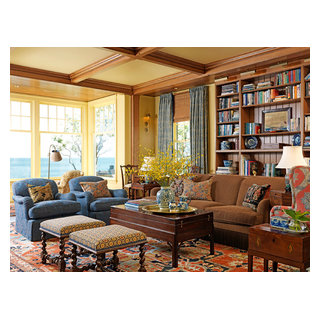 New England Ocean View - Traditional - Living Room - Boston - by ...