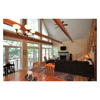 New Hampshire Lake Home - Traditional - Living Room - Boston - by Cobb ...