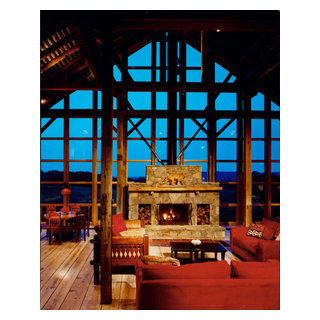 New River Bank Barn - Contemporary - Living Room - DC Metro - by ...