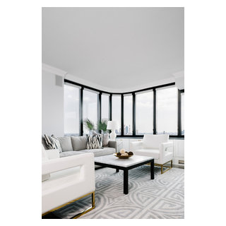New York City Condo - Contemporary - Living Room - New York - by Megan ...