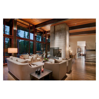 New York Loft with LED Belfer Wedge Lighting - Contemporary - Living ...