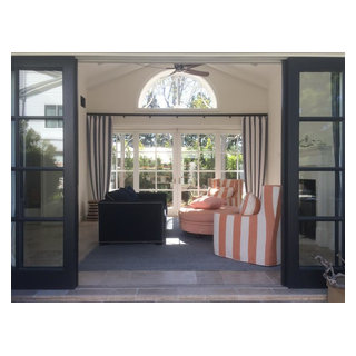 Newport Beach Lutron Automated Drapery Track - Transitional - Living ...