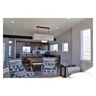 The Red Door Great Room - Modern - Living Room - Salt Lake City - by ...