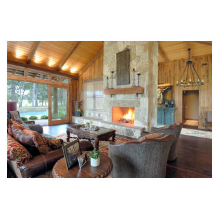 Nine O Ranch - Traditional - Living Room - Austin - by Burleson Design ...