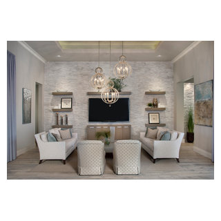 Norris / PGI Homes 'Casa Vidrio' Model - Contemporary - Living Room ...