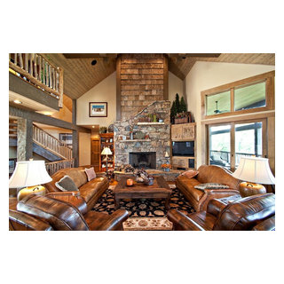 North Carolina Mountain Homes - Rustic - Living Room - Other - by Armin ...