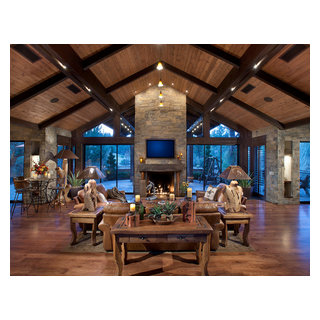 Northern Exposure // Great Room - Rustic - Living Room - Phoenix - by ...