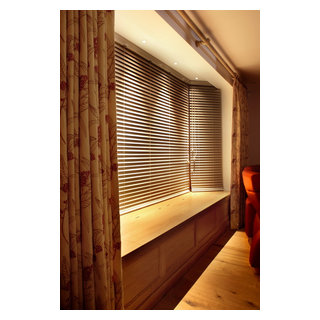 Oak Framed Addition to Early 20th Century Home - Rustic - Living Room ...