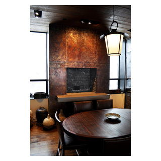 Obsidian Fireplace Surround - Living Room - Other - by Brandner Design ...