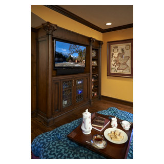 Old English Library - Traditional - Living Room - Portland - by ...