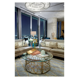 Omni High Rise - Contemporary - Living Room - Dallas - by Semmelmann ...