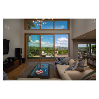 Open-Air Living with Large Glass Multi-Slide Patio Door x Transom ...