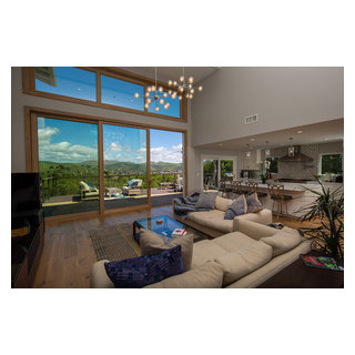 Open-Air Living with Large Glass Multi-Slide Patio Door x Transom ...