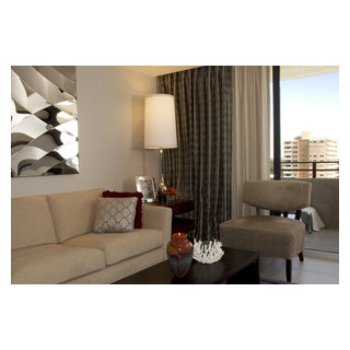 Open Concept Condo - Contemporary - Living Room - Miami - by Design ...