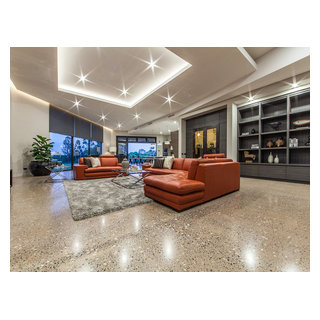 Open plan living room - Modern - Living Room - Brisbane - by Michelle ...