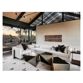 Organic Modern, Cordillera Ranch - Contemporary - Living Room - Austin ...