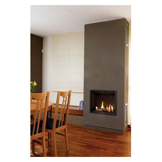 Ortal Clear 60x80 Fireplace - Modern - Living Room - Denver - by Home ...
