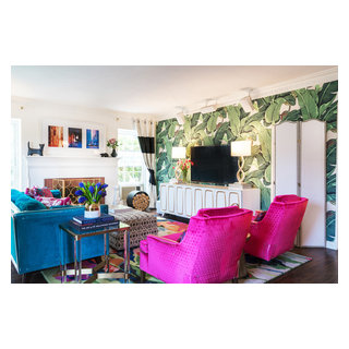 Our Palm Beach Color-Splosion Apartment! - Eclectic - Living Room - Los ...