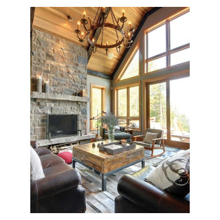 Our Portfolio - Rustic - Living Room - Toronto - by Chantico Fireplace ...
