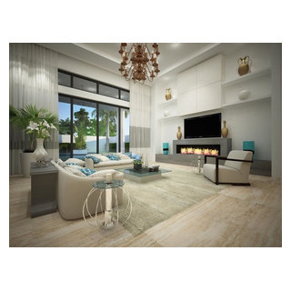 Our Work - Contemporary - Living Room - Miami - by Motion Deco Group ...