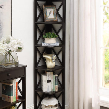 Black Corner Bookcase - Photos & Ideas | Houzz
