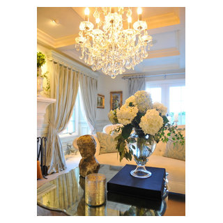 Pacific Palisades Parisian Inspired Home - Traditional - Living Room - Los Angeles - by BF ...