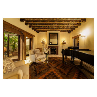 Pacific Palisades Spanish Colonial Revival - Mediterranean - Living ...