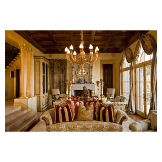 Palos Verdes Mediterranean - Traditional - Living Room - Los Angeles ...