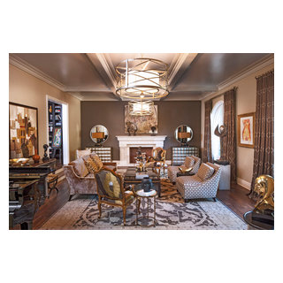 Pasadena Transitional Style Italian Revival Formal Living Room ...
