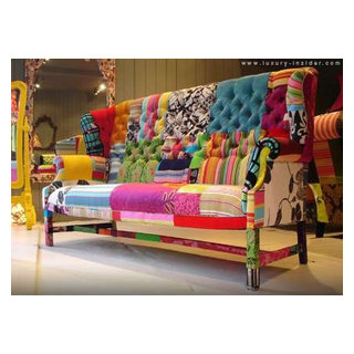 patchwork sofa - Eclectic - Living Room - Other | Houzz