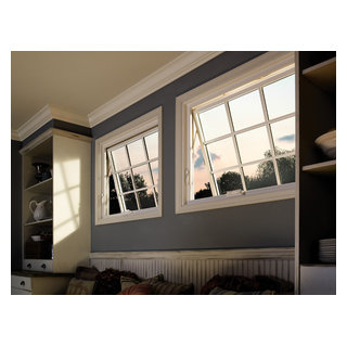 Pella® 350 Series Awning window - Traditional - Living Room - Cedar ...