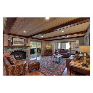 Pine Tree Chalet - Farmhouse - Living Room - Other - by Interior ...