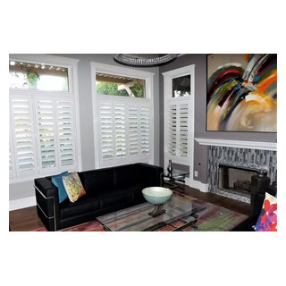 Plantation Shutters for Modern Homes - Modern - Living Room - Houston - by Sunburst Shutters ...