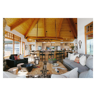 Ponder Point - Rustic - Living Room - Orange County - by Jodi Fleming ...